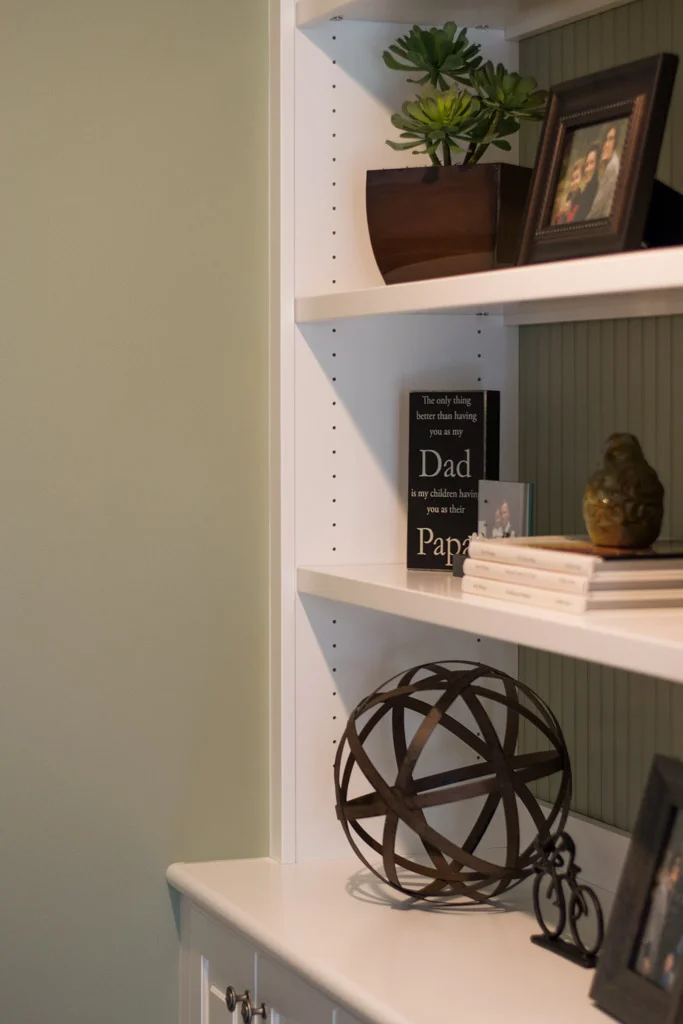 Cosgrove White Built In Bookshelves and Mantle — Sylvester Cabinetry