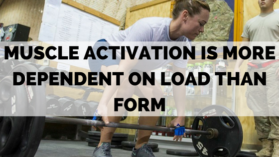 Muscle Activation Is More Dependent On Load Than Form