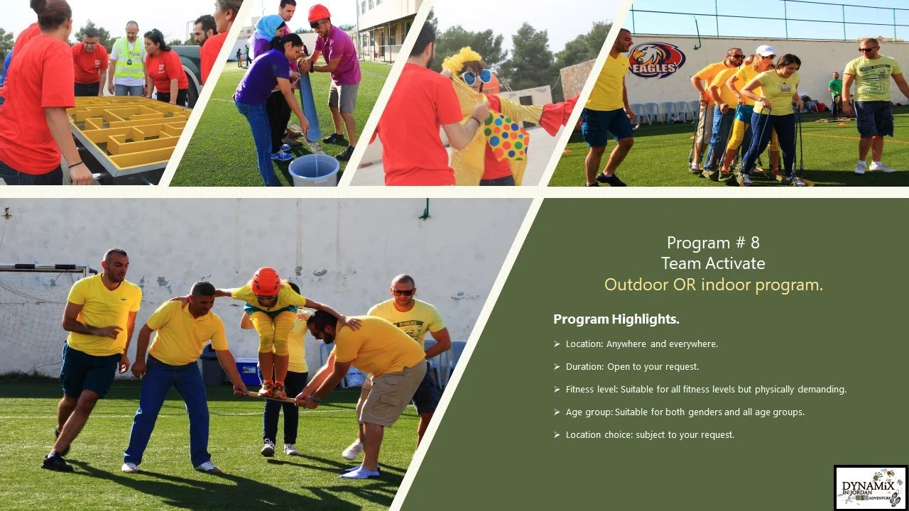 Team Building & Training Programs — Dynamix in Jordan