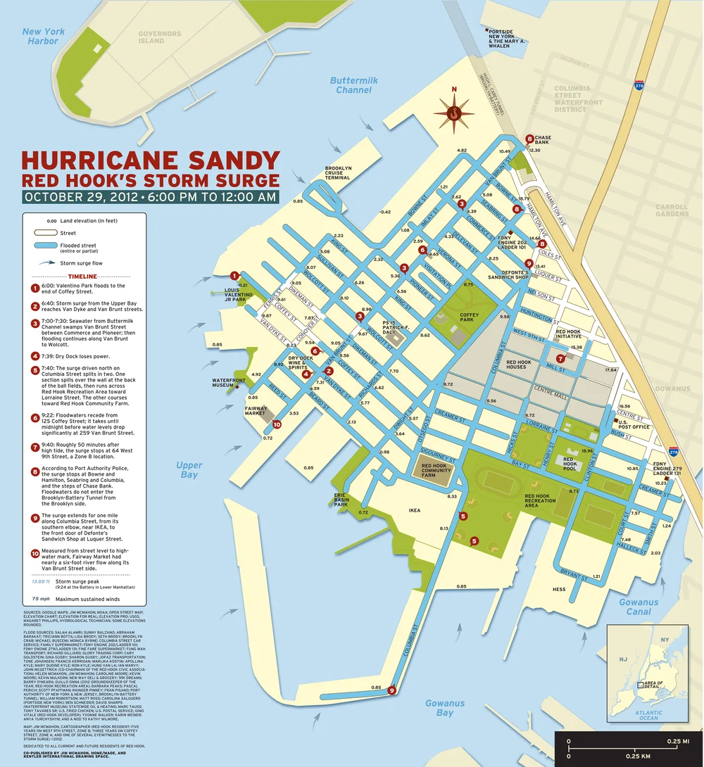 Red Hook Sandy Surge Map & How to Assess Future Flood Risk — PortSide ...