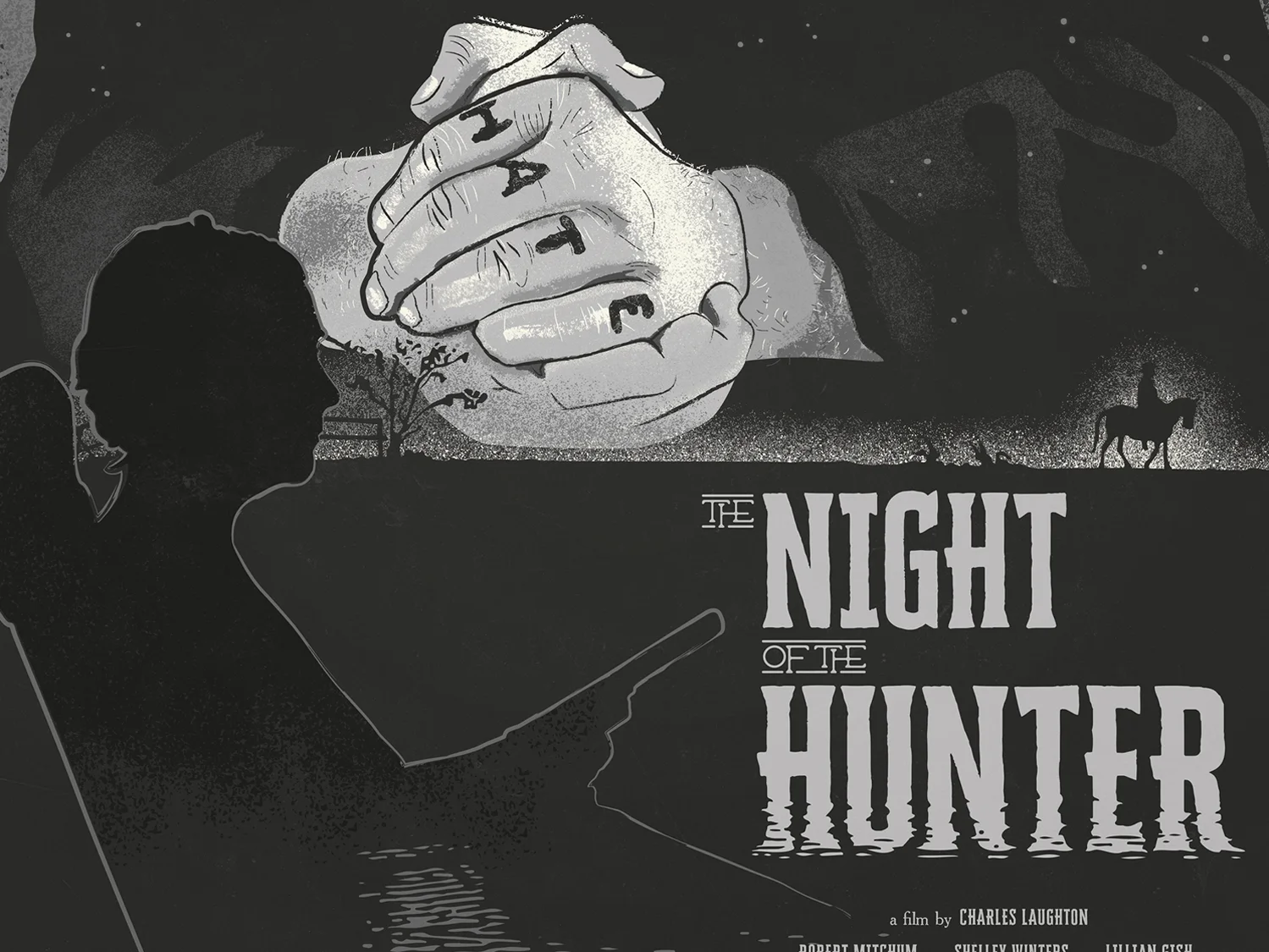 Night Of The Hunter Movie Poster