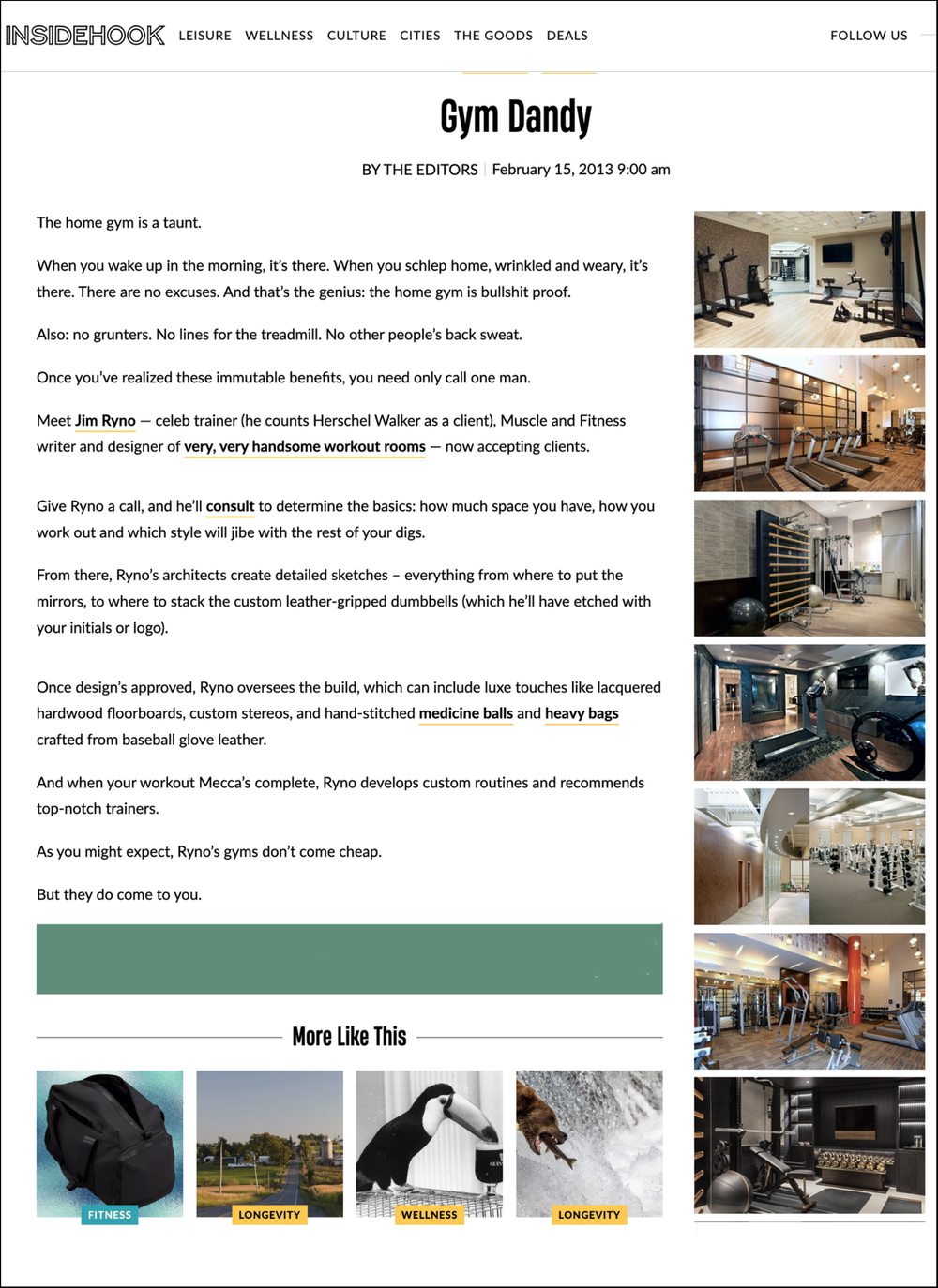 IRON HOUSE DESIGN Press Features: Showcasing Excellence in Home Gym ...