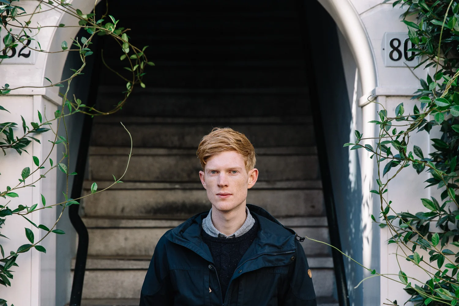 An autumn morning walk with Sander | portrait — On a hazy morning