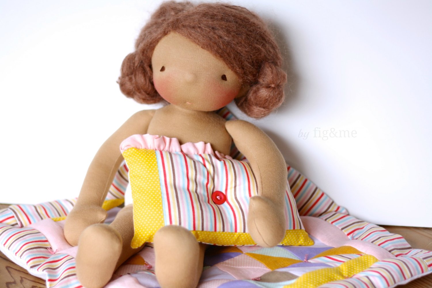 Carlotta, a handmade natural doll — fig & me