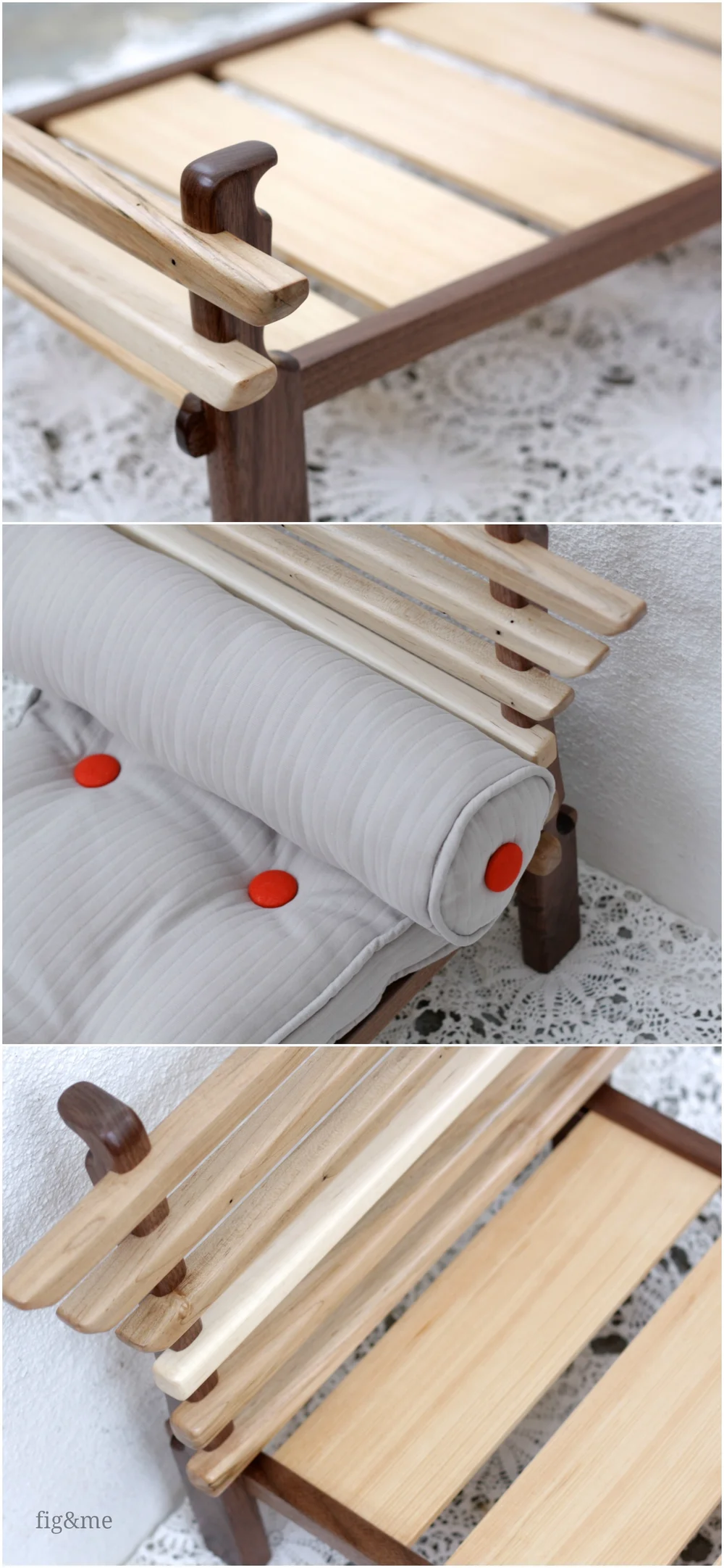 Japanese inspired Bed & bedding set. — fig & me