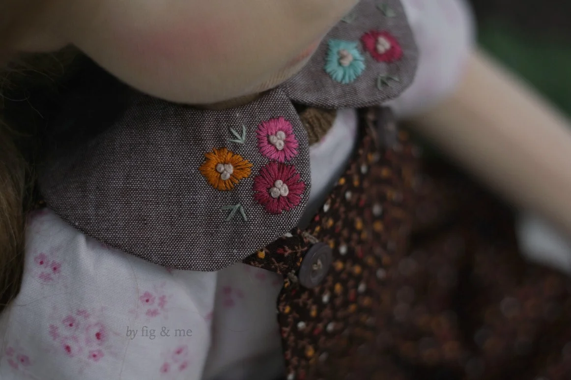 Little Hester, a natural fiber art doll ready to play. — fig & me