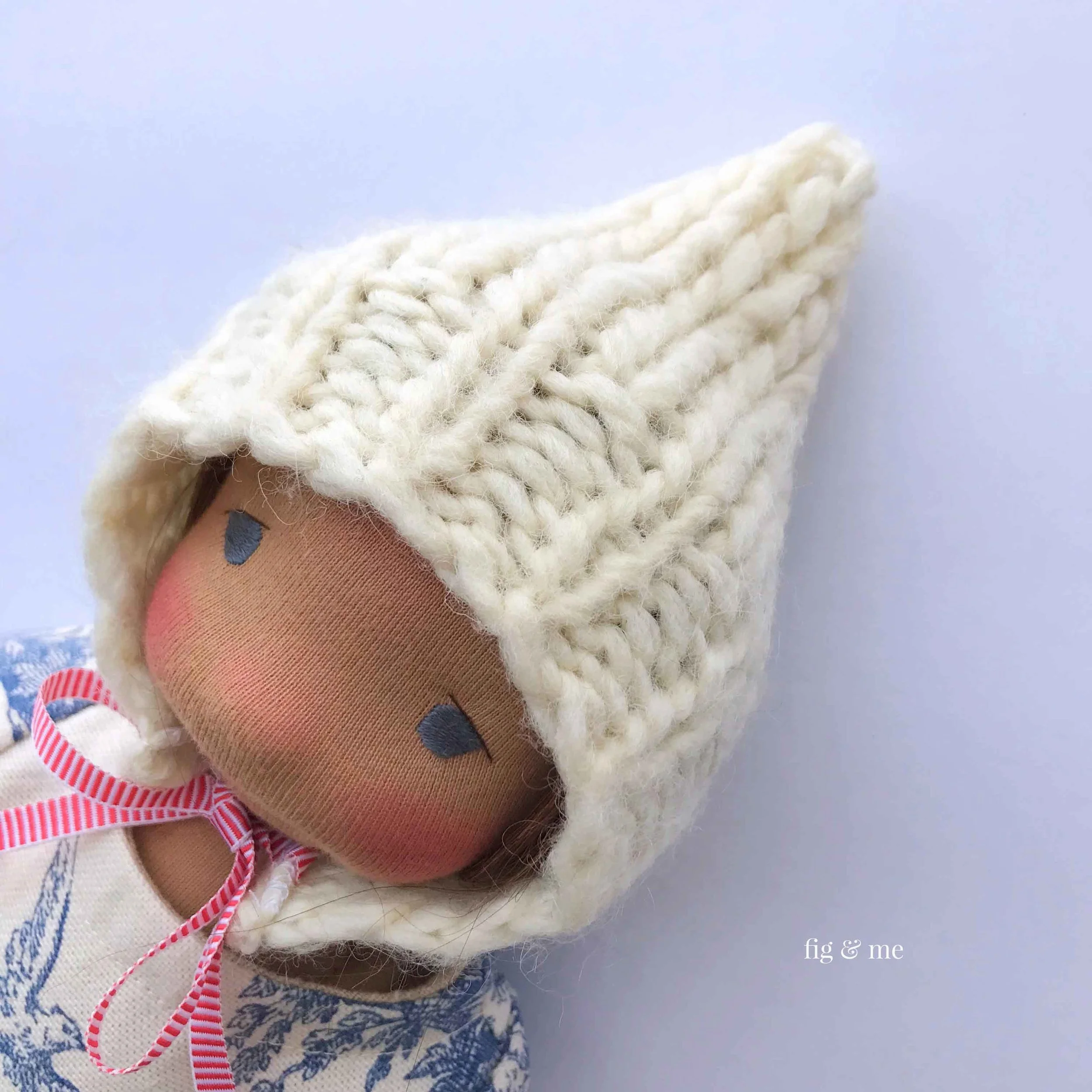 Making a Doll Hat with Repurposed Knits, the easy way. — fig & me