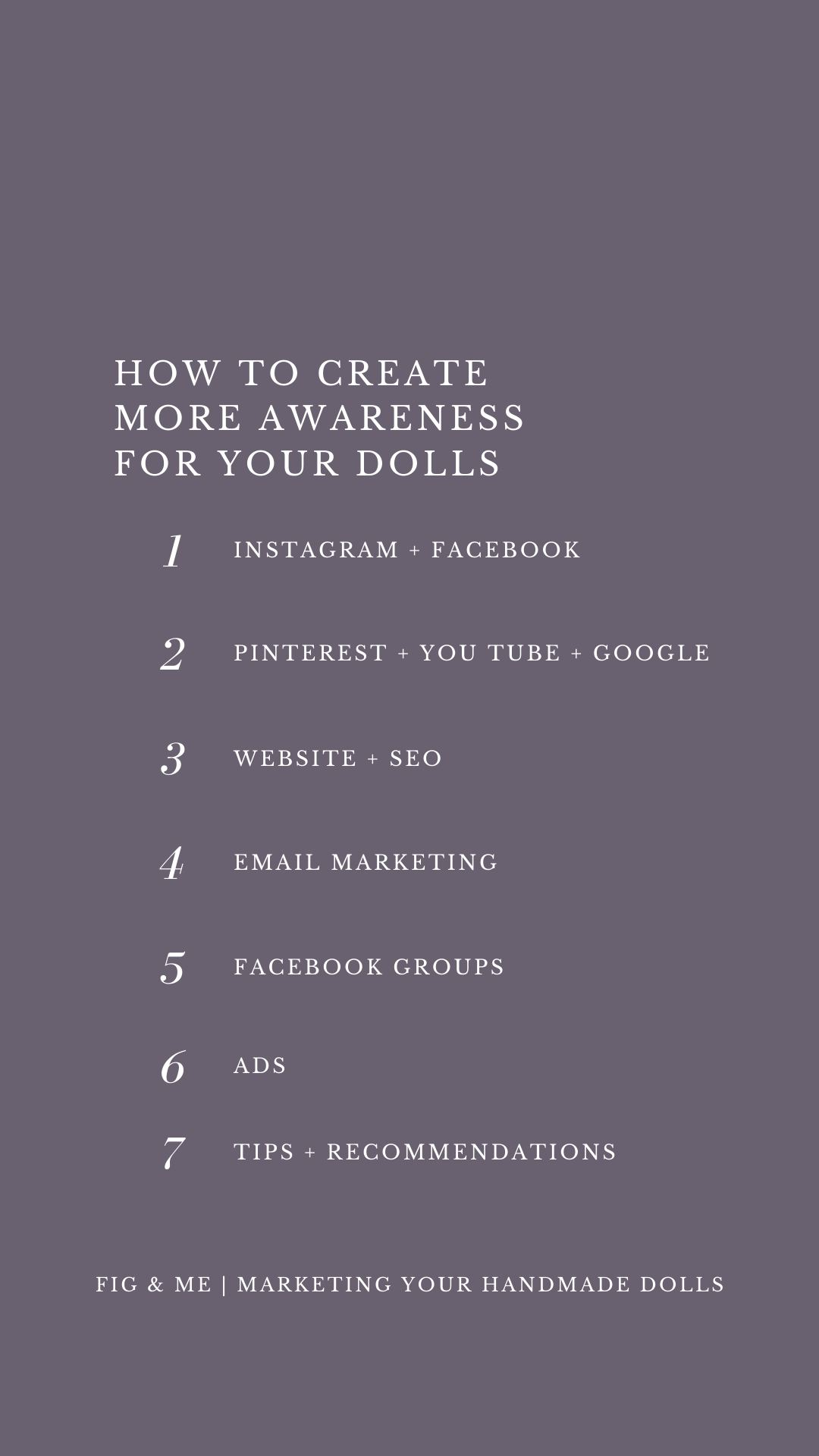 How To Market Your Handmade Dolls — fig & me