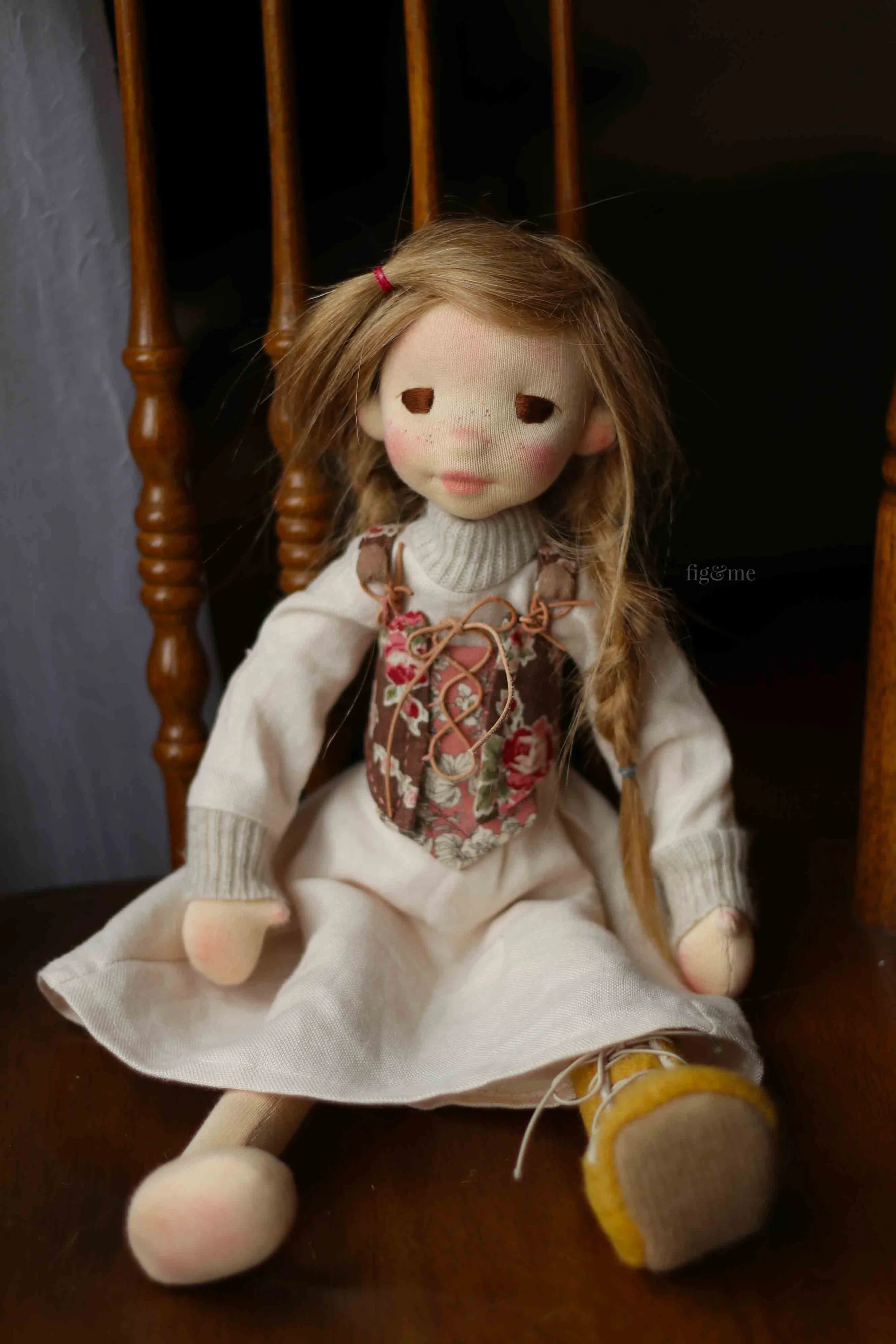 Fawn: natural fiber art doll ready to play — fig & me