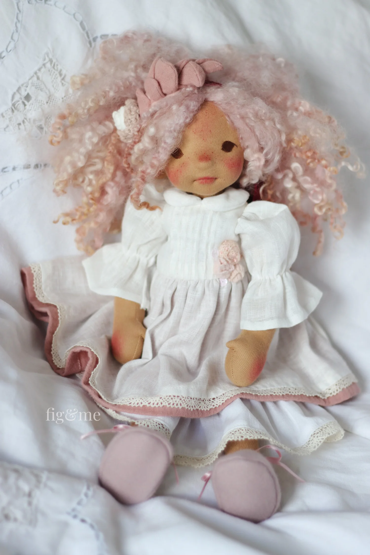 Natural Fiber Art Dolls Magnolia and Sojourn — fig & me