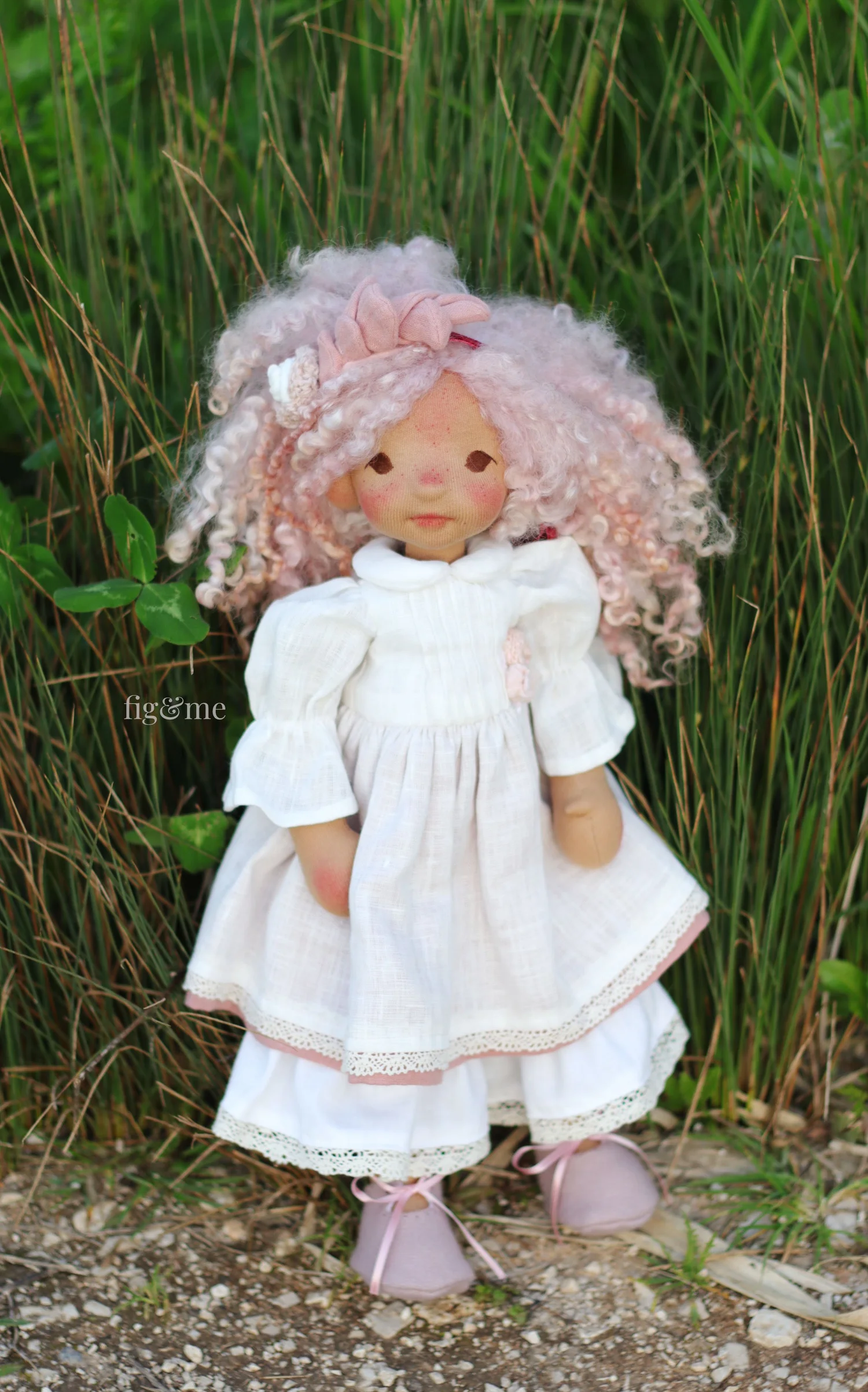 Natural Fiber Art Dolls Magnolia and Sojourn — fig & me