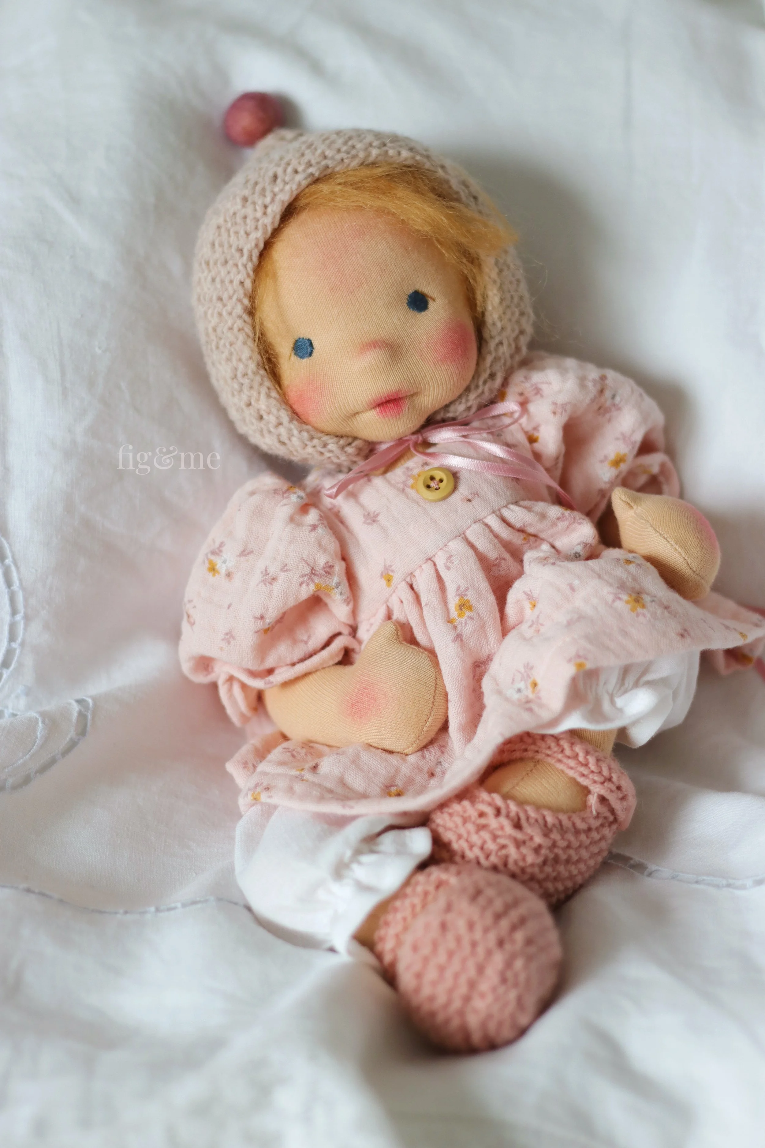 Waldorf Style Baby Doll: Rose — fig & me