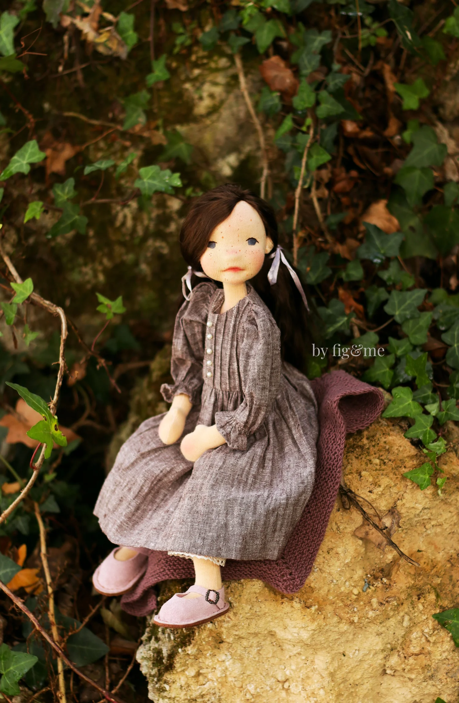 Morning Sun with Cora, a Natural Fiber Art Doll — fig & me
