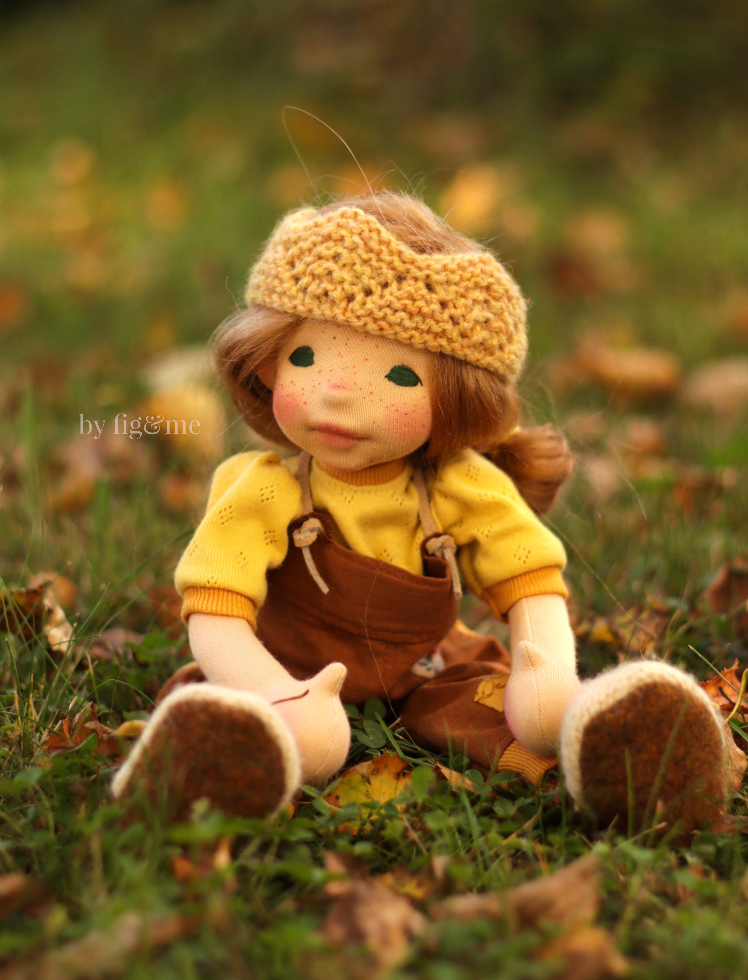Miele, Our Queen Bee. Natural Fiber Art Doll Ready To Play — fig & me