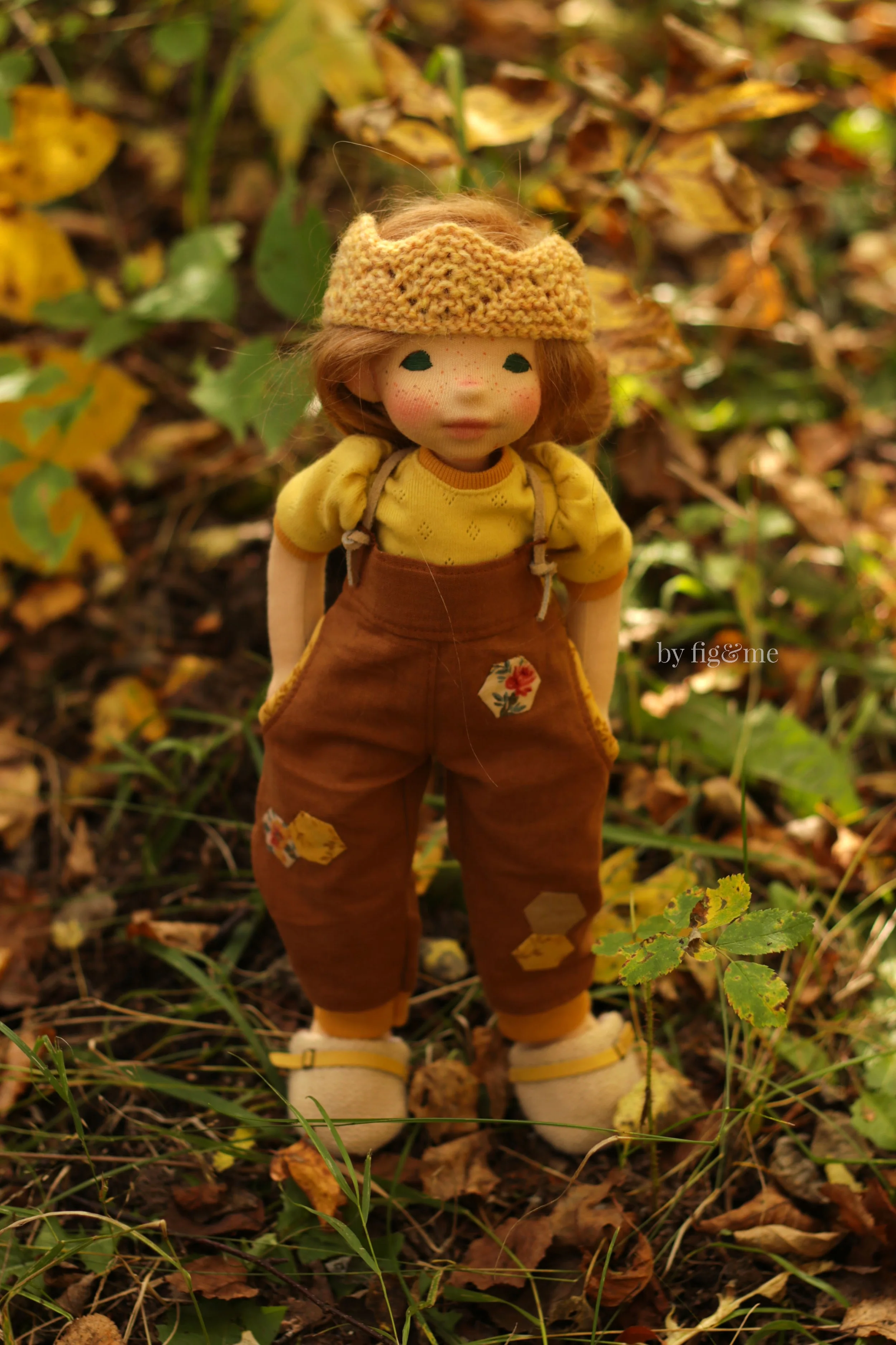 Miele, Our Queen Bee. Natural Fiber Art Doll Ready To Play — fig & me