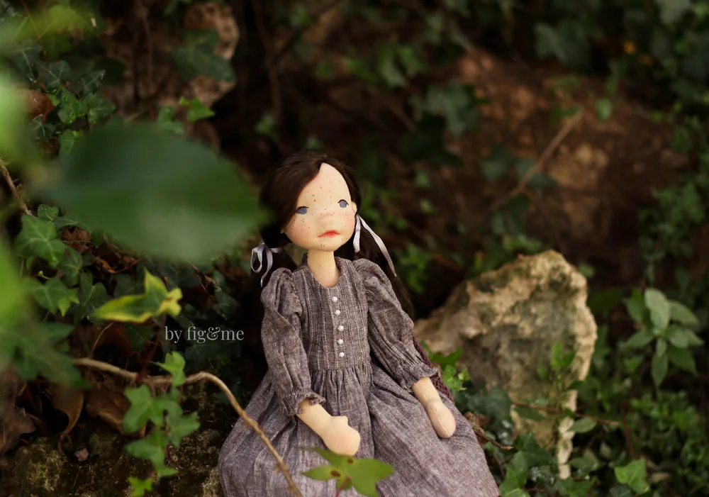 Morning Sun with Cora, a Natural Fiber Art Doll — fig & me