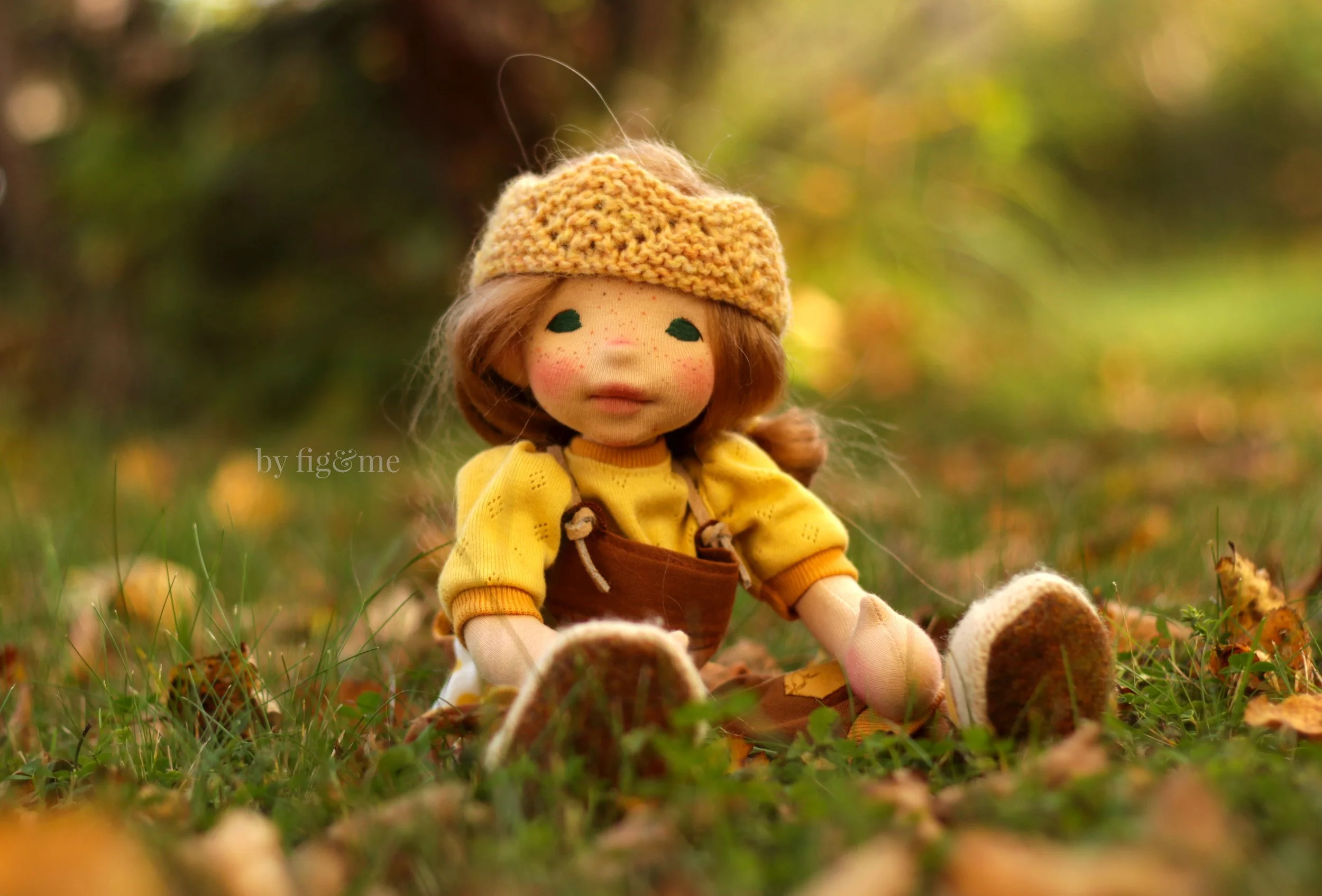 Miele, Our Queen Bee. Natural Fiber Art Doll Ready To Play — fig & me