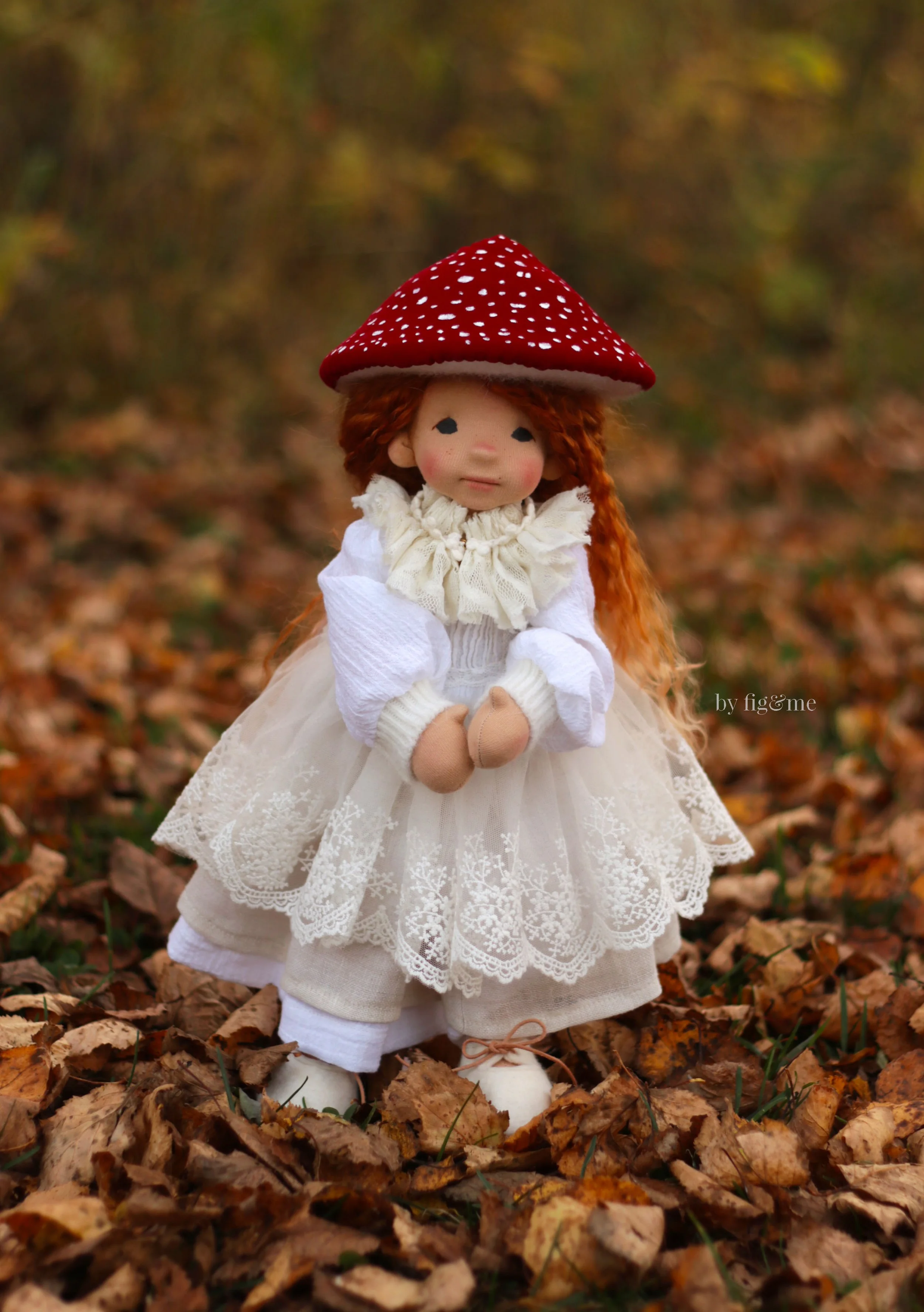 Glenda, Natural Fiber Art Doll Ready To Play — fig & me