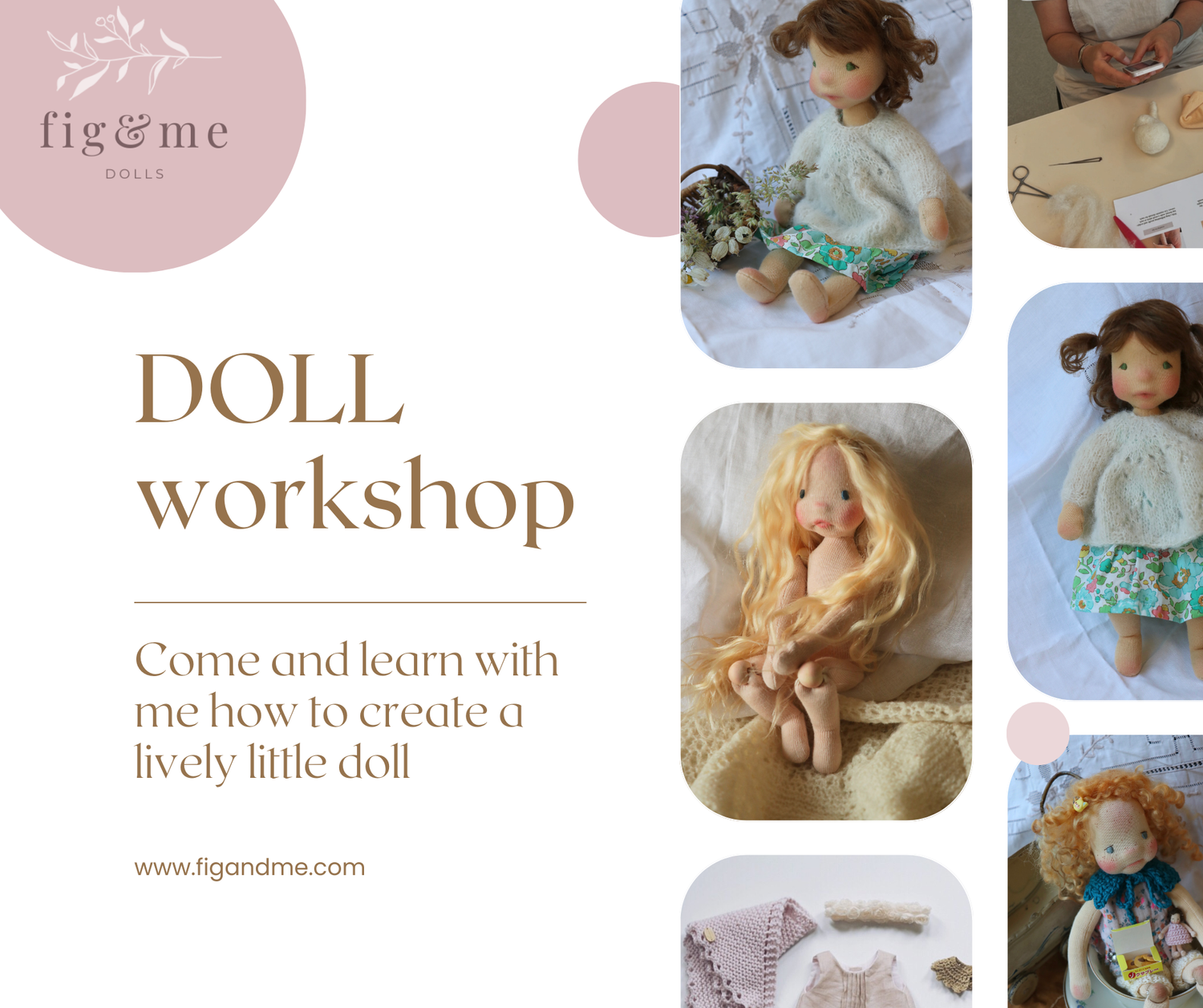 Doll Making Workshops with Fig and Me, Spring 2024 — fig & me