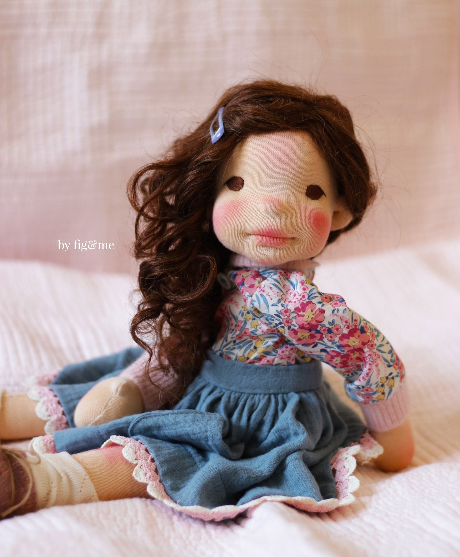 Emma, Custom Made Fiber Art Doll by Fig and Me — fig & me