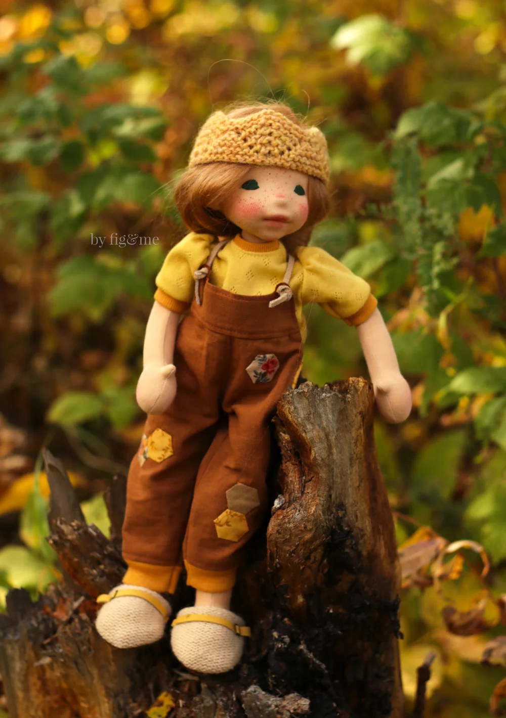 Miele, Our Queen Bee. Natural Fiber Art Doll Ready To Play — fig & me