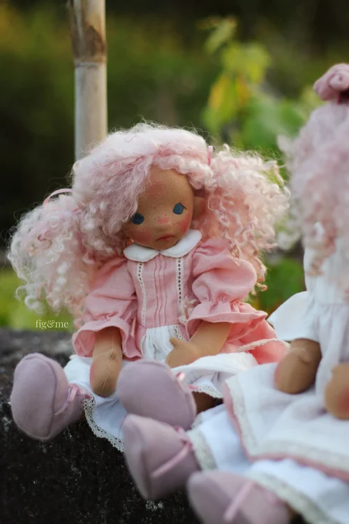 Natural Fiber Art Dolls Magnolia and Sojourn — fig & me