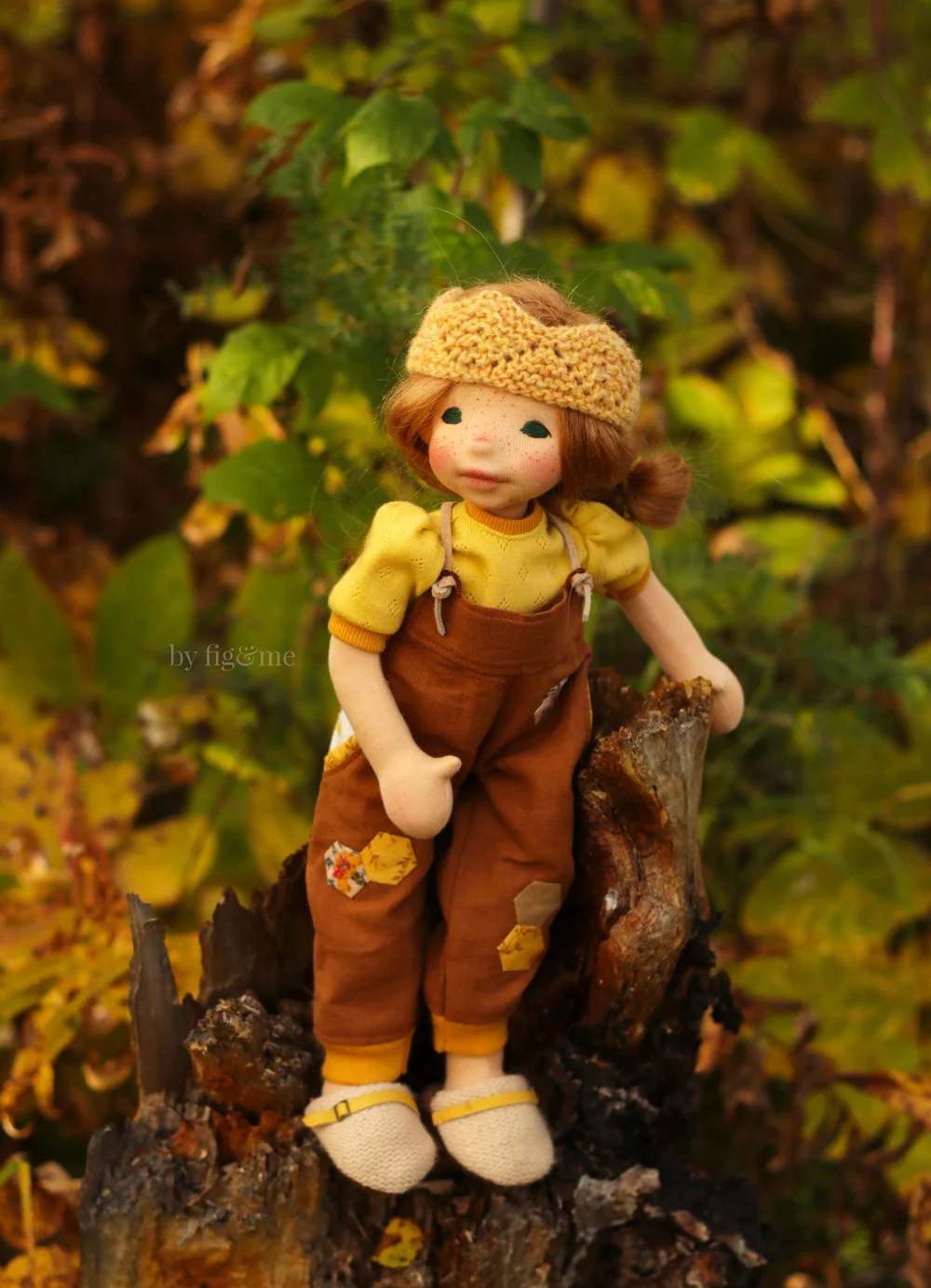 Miele, Our Queen Bee. Natural Fiber Art Doll Ready To Play — fig & me