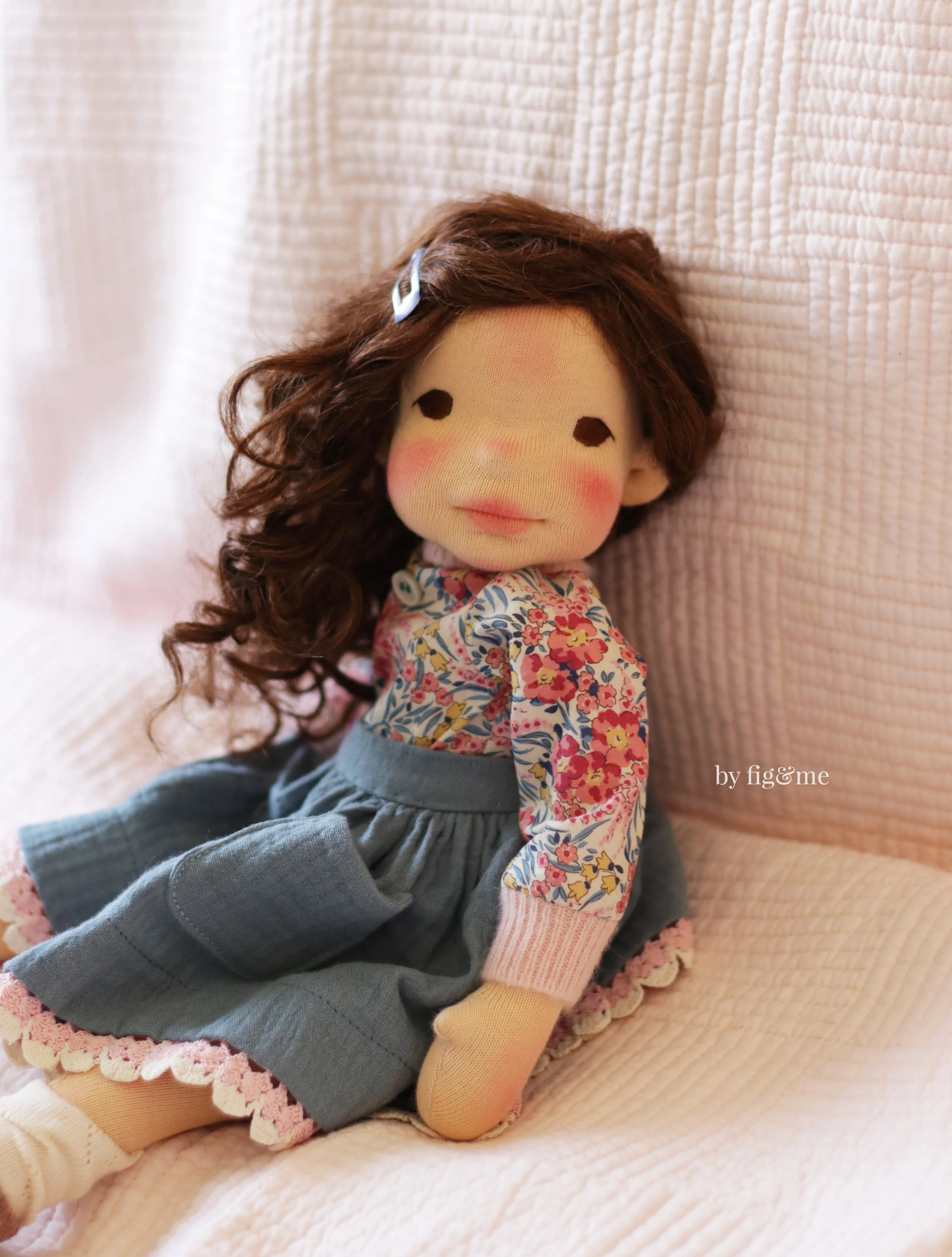 Emma, Custom Made Fiber Art Doll by Fig and Me — fig & me