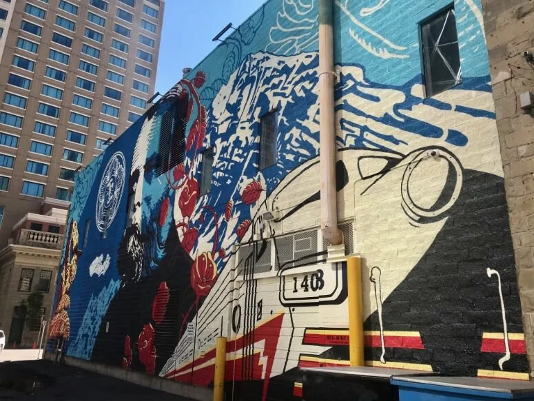 Downtown Calgary: Baron George Stephen Mural at Hudson Block — Everyday ...