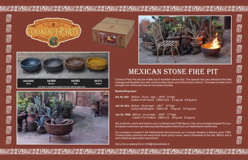 Our Mexican stone fire pit isolates the heat very well. — Sol-y-Yo ...