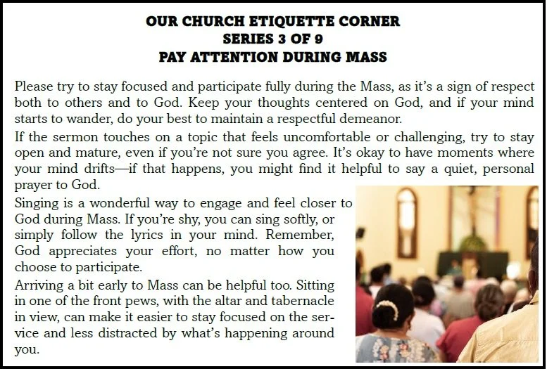 Pastor's Corner — Sacred Heart of Jesus
