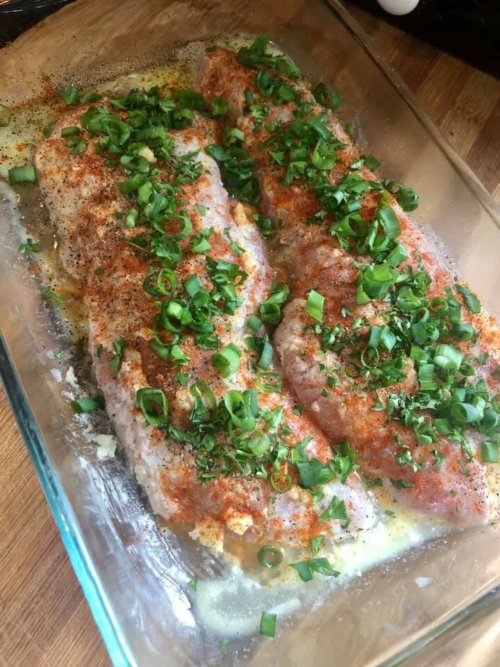 BAKED BLACKFISH IN HERBED BUTTER — Eating with the Ecosystem