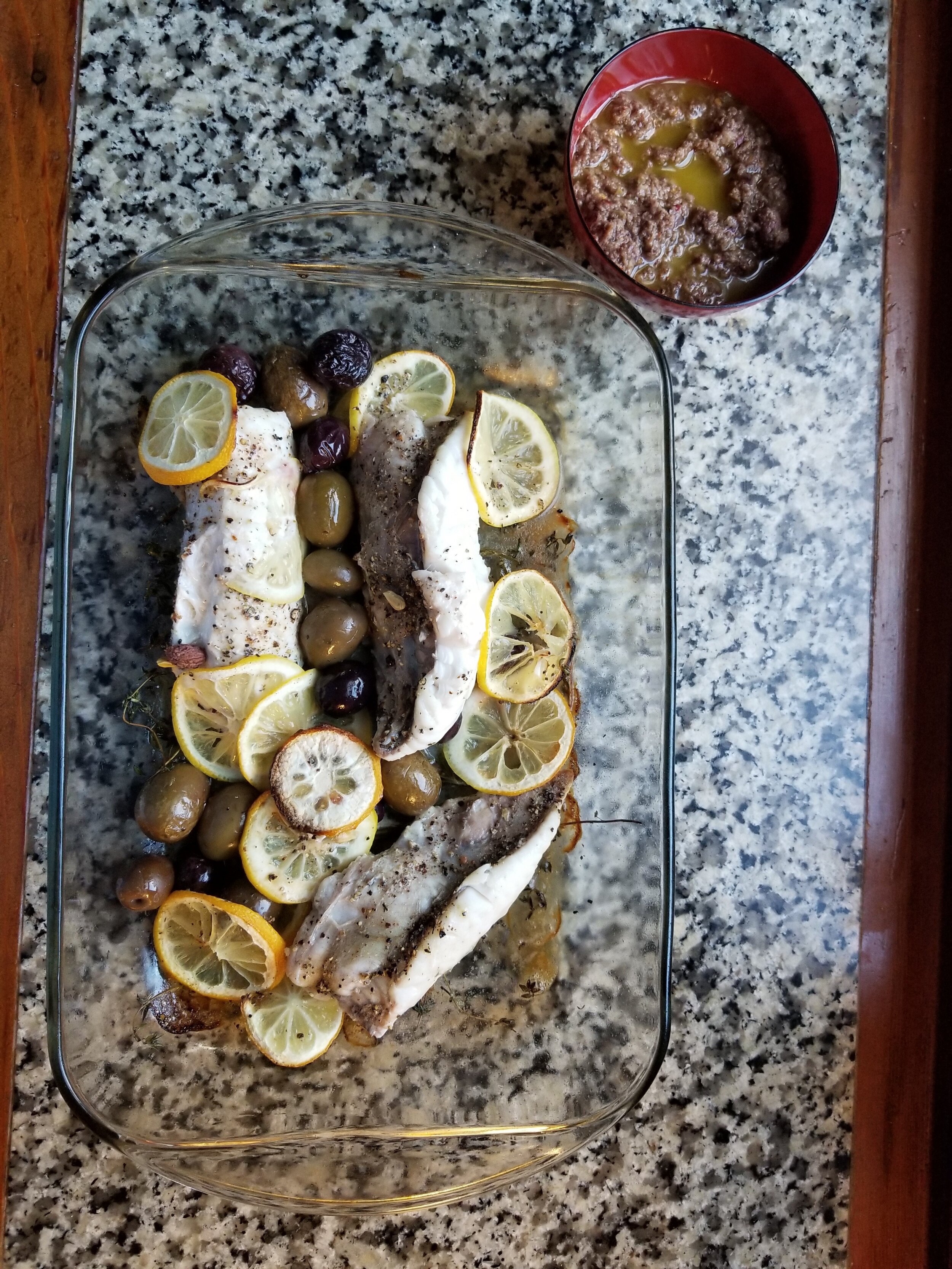 MONKFISH ROASTED WITH HERBS AND OLIVES — Eating with the Ecosystem