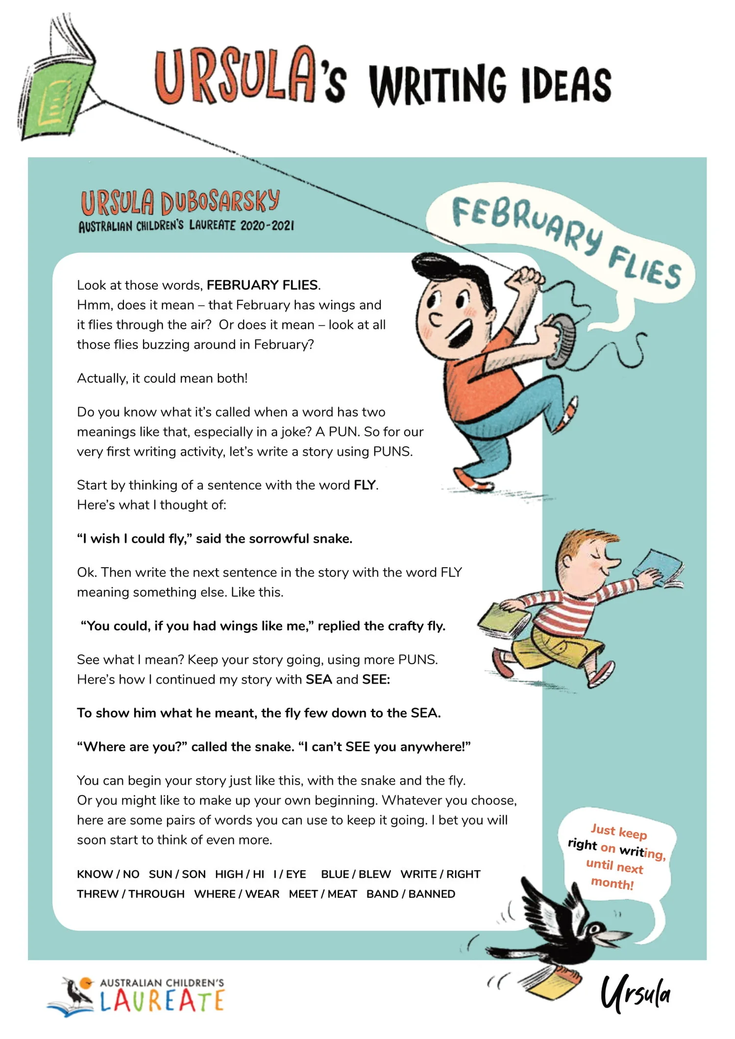 Writing activities for children — Ursula Dubosarsky