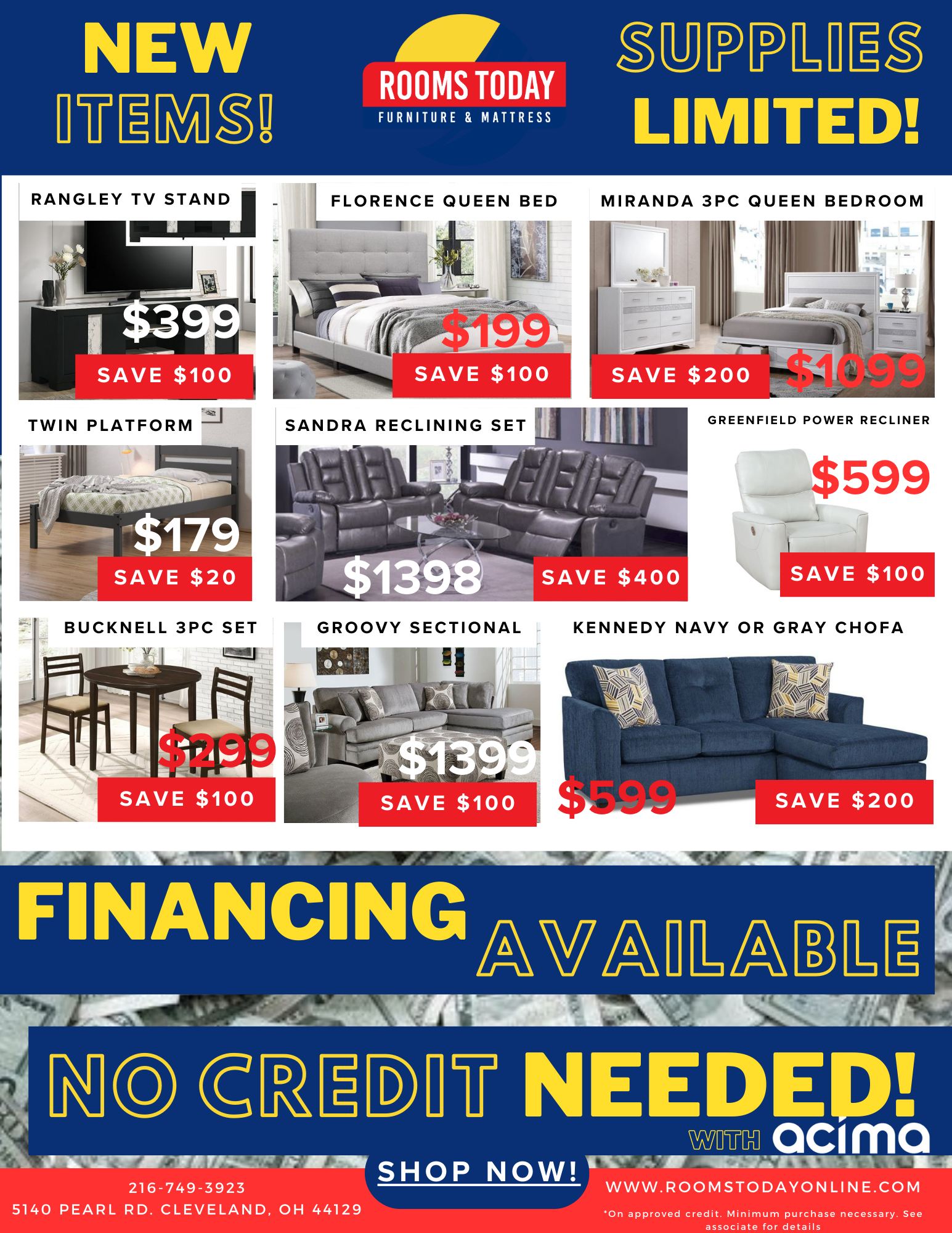 Rooms Today Furniture & Mattress