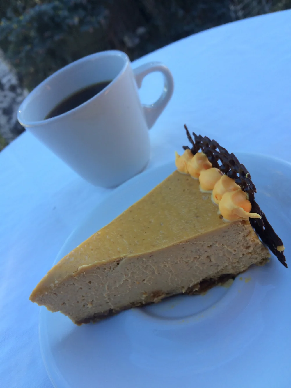 Chocolate Lace Wrapped Pumpkin Cheese Cake and Pumpkin Shaped Bundt ...