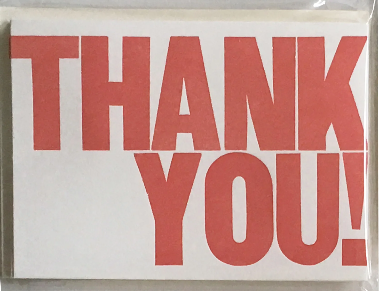 Letterpress Notecards — Thank You — Crooked Letter Press