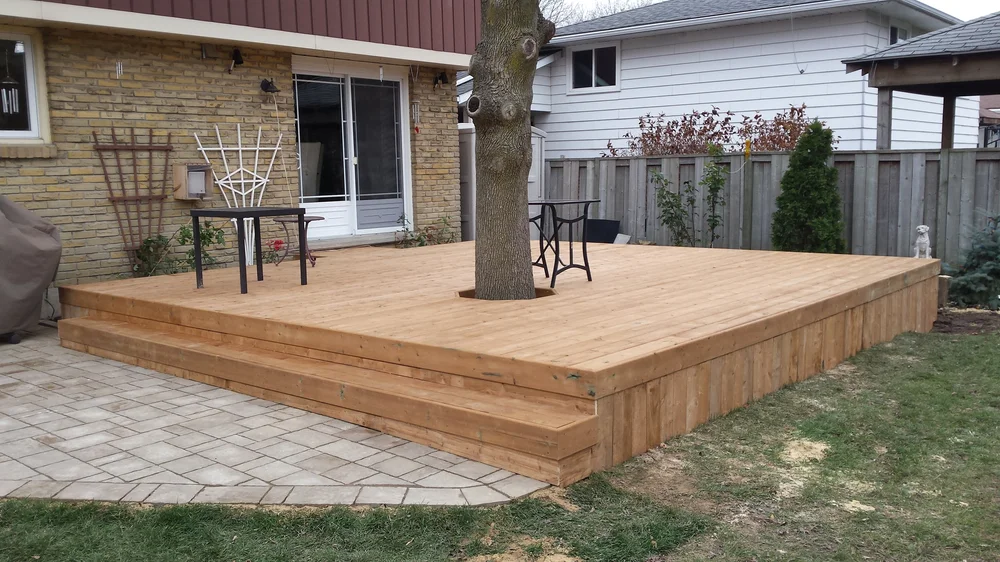 Wood Deck Pictures — Heritage Design - The Deck and Fence Store