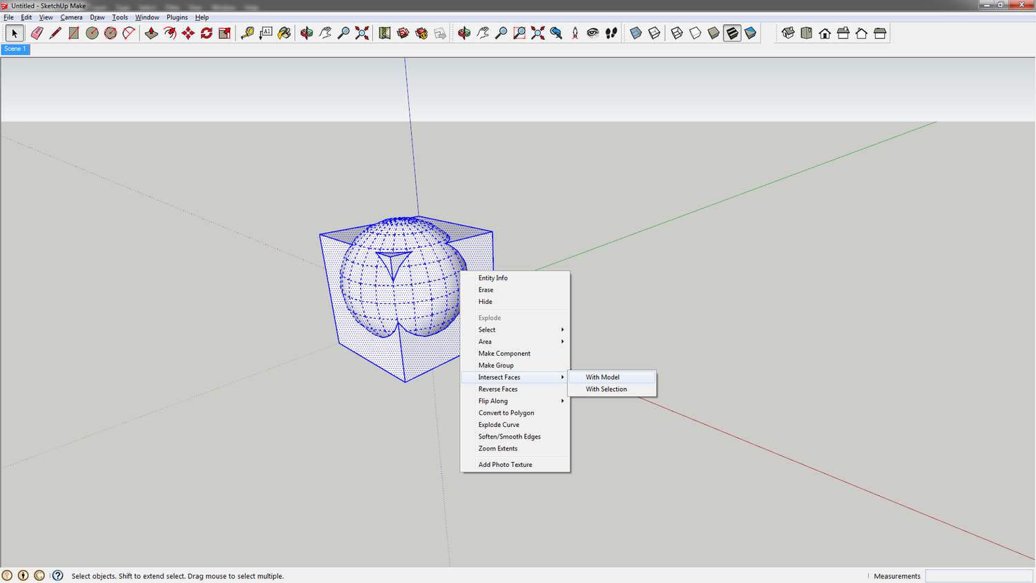 Quick-Tip: Intersect Faces in SketchUp — Mike Lee