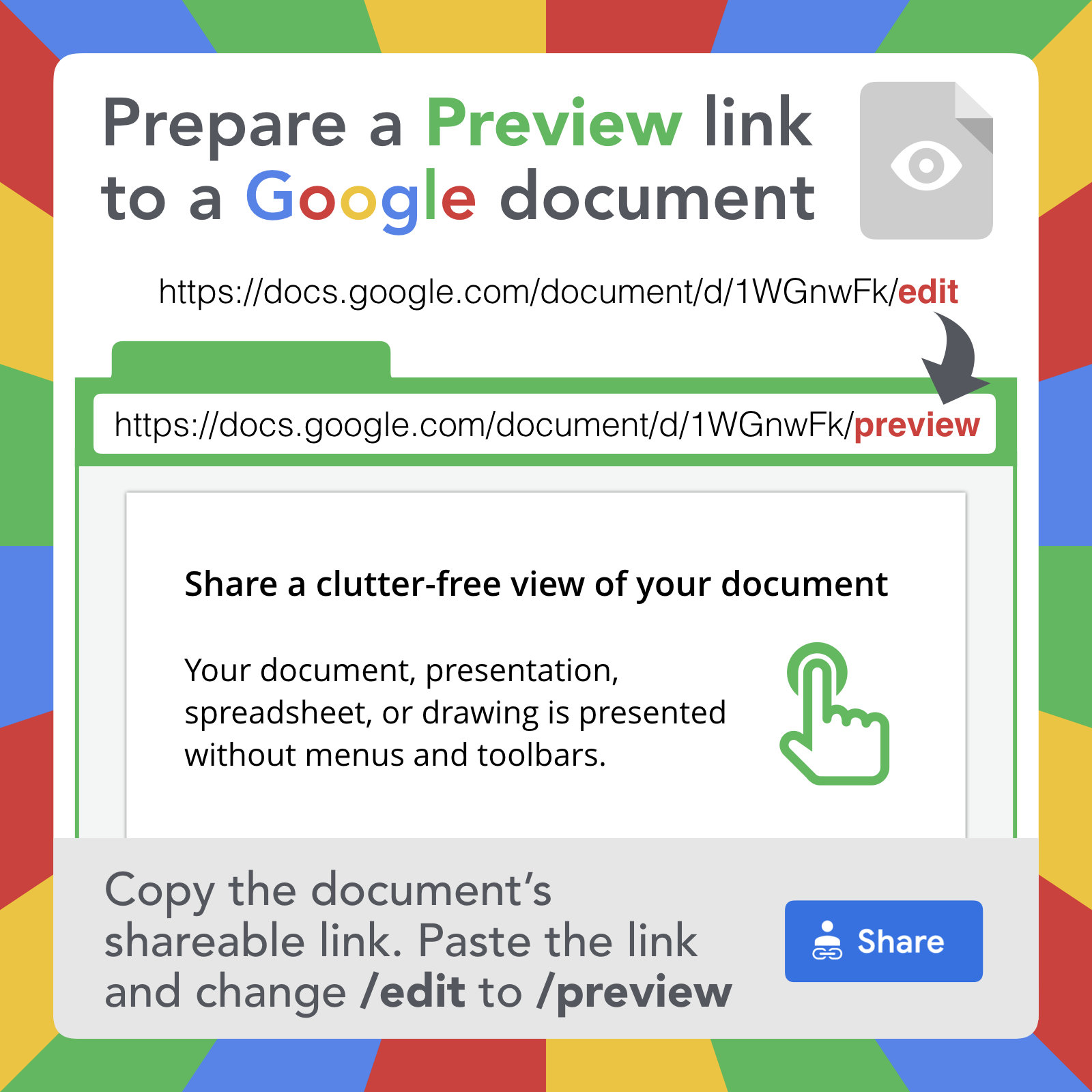 Google Document URL Tricks — Learning in Hand with Tony Vincent