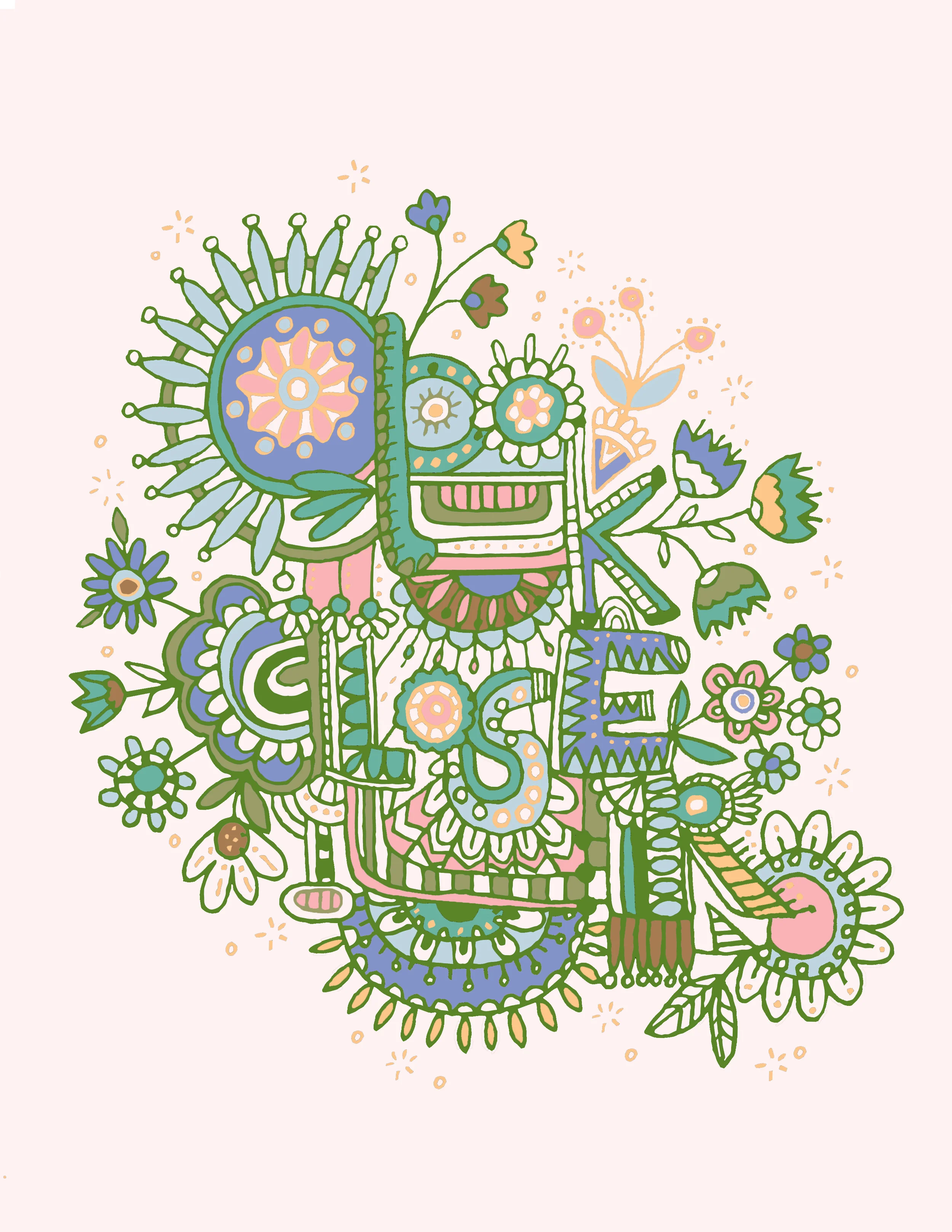 Hidden Message Print: Look Closer — Katja Ollendorff