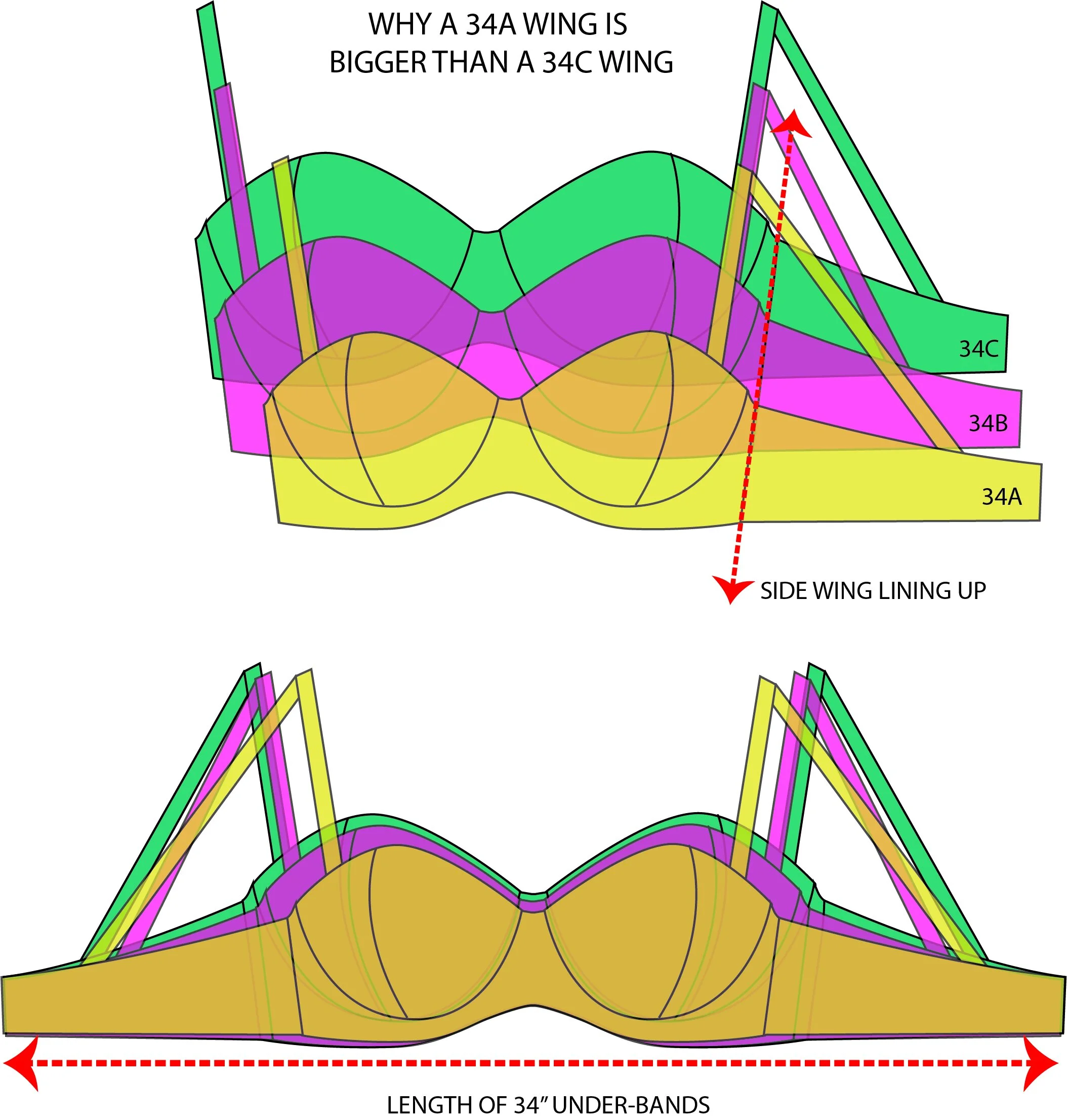 Why Is A 34C Wing Smaller Than 34B Wing Van Jonsson Design
