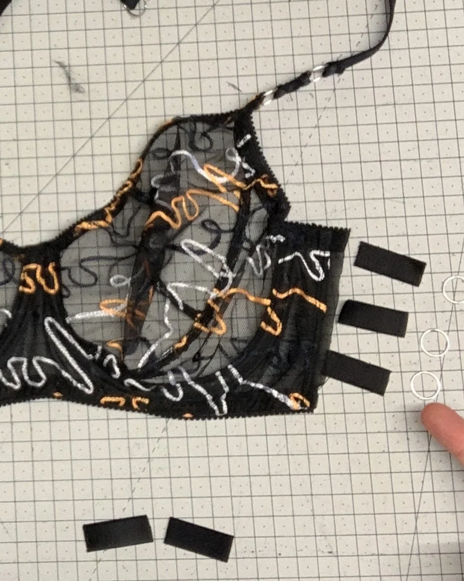 How to alter, lengthen or shorten an underband on an already made bra ...