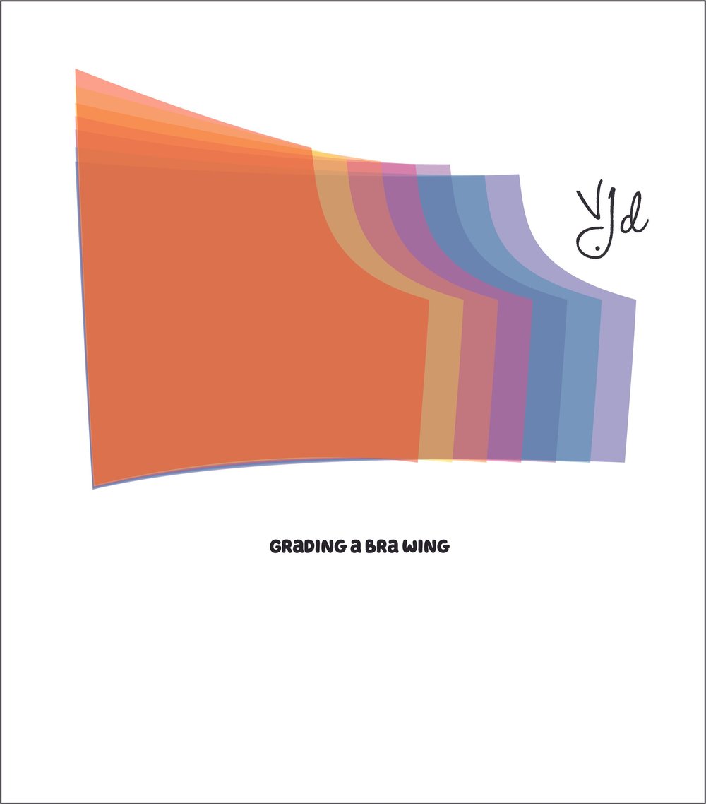 How to grade a wing pattern on a bra — Van Jonsson Design