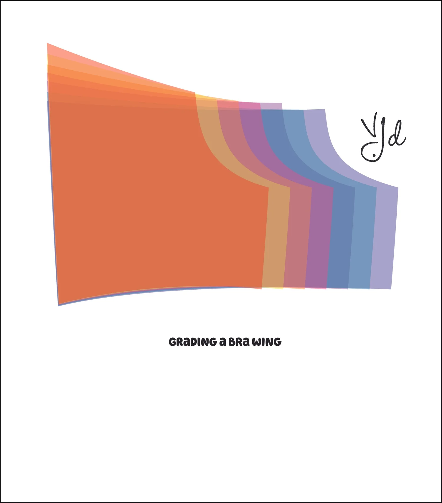 How to grade a wing pattern on a bra — Van Jonsson Design