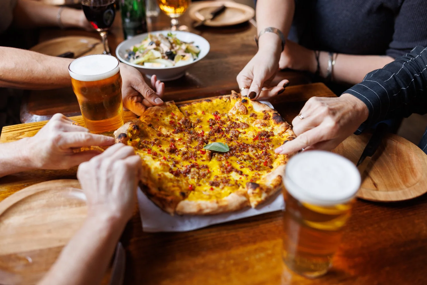 Be the first to try our Beer Dough Pizza Menu today — DOVE PUBS