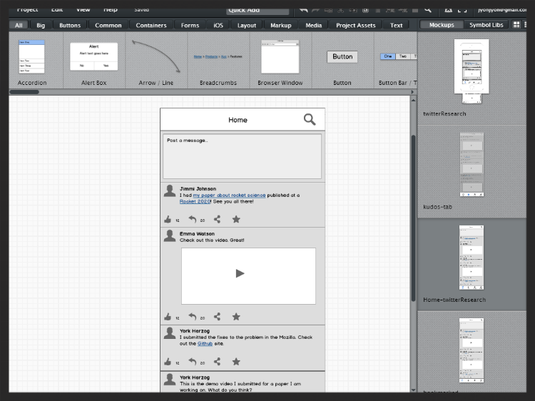 Rapid Prototyping using Balsamiq and InVision — JIYOUNG OH