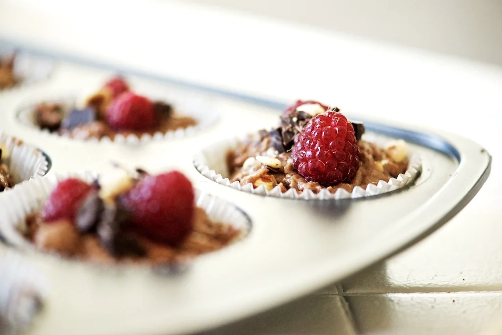 Chocolate Raspberry Hazelnut Muffins — Pixels + Crumbs