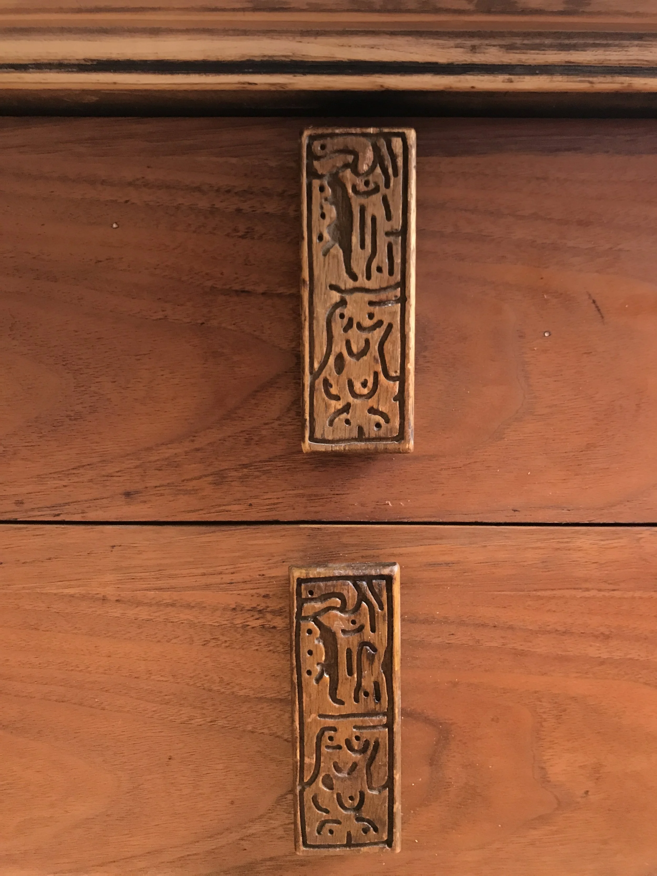 Mid-Century Side Tables (Mayan Themed Set) — Real Good Goods