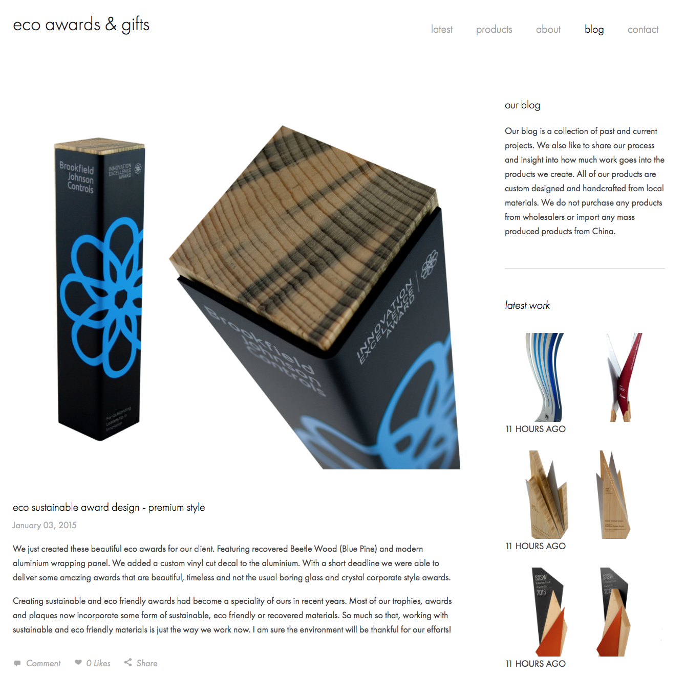 eco awards — news — andrew watson design